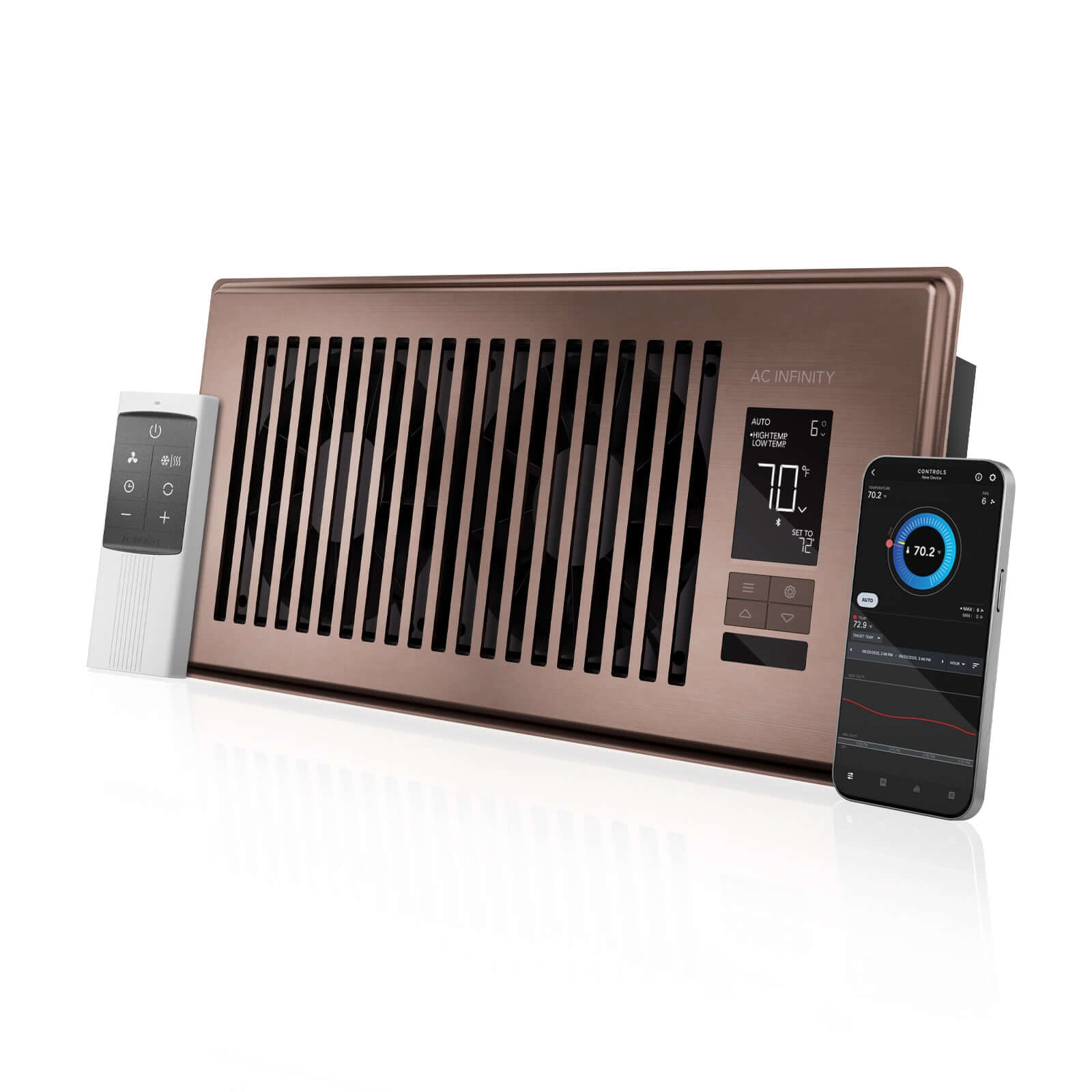 AC Infinity AIRTAP T4 Quiet Register Booster Fan System