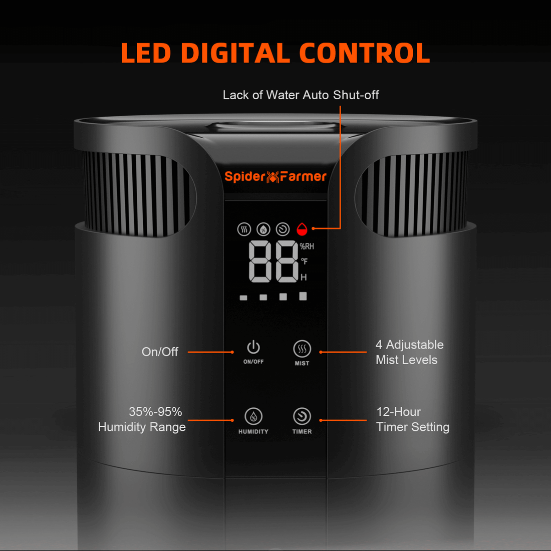 Spider Farmer 16L Humidifier for Large Planting