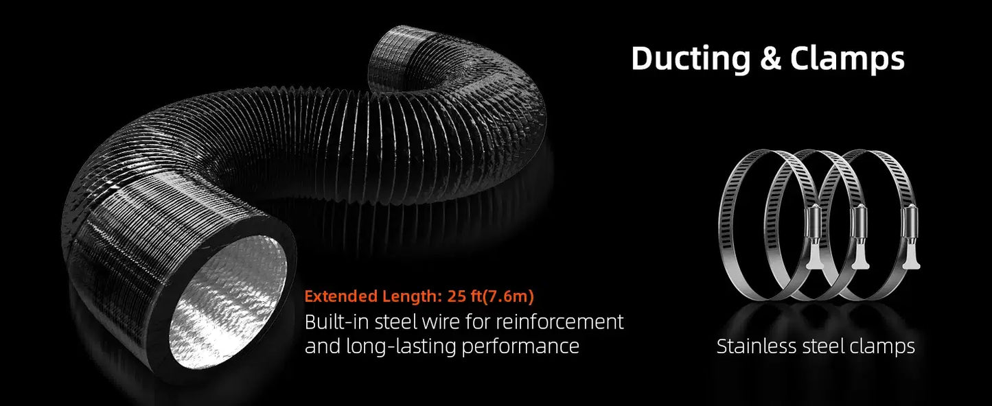 Spider Farmer 4" Ventilation Kit with Controller