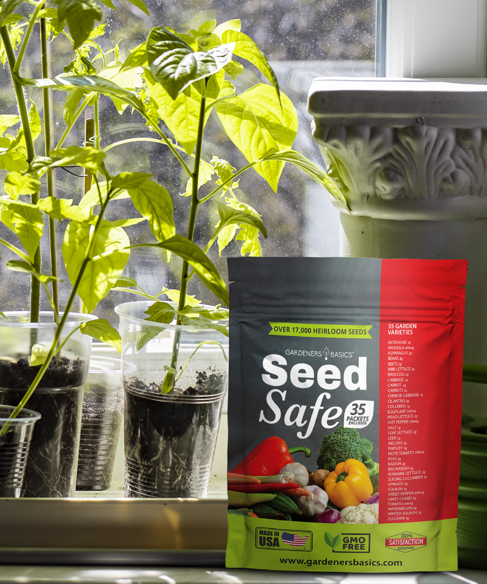 Gardeners Basics Seed Safe Survival Seed Kit - 35 Variety Pack