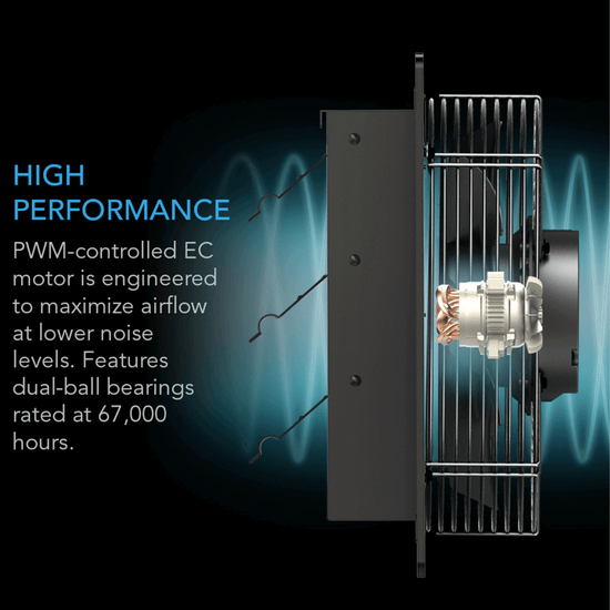 AC Infinity AIRLIFT S10 Ventilation Fan, 10"