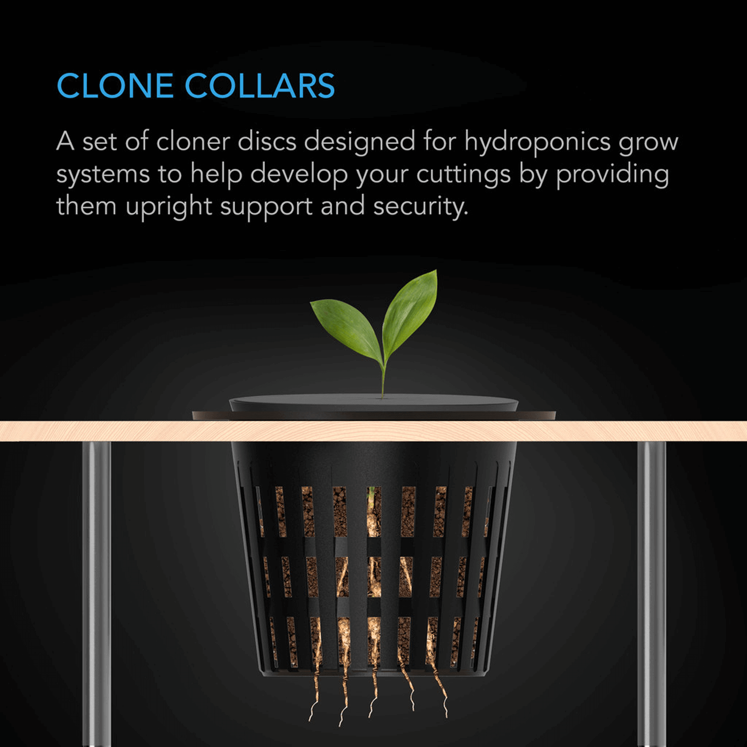 AC Infinity Clone Collars, Disc Inserts with 8-Spoke Design, 4-Inch, 5 ...