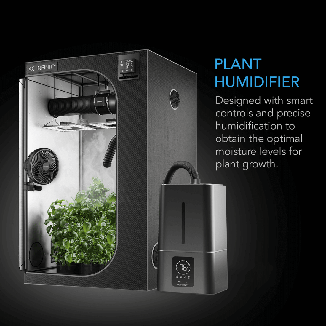 AC Infinity CLOUDFORGE T7, Environmental Plant Humidifier, 15L, Smart ...