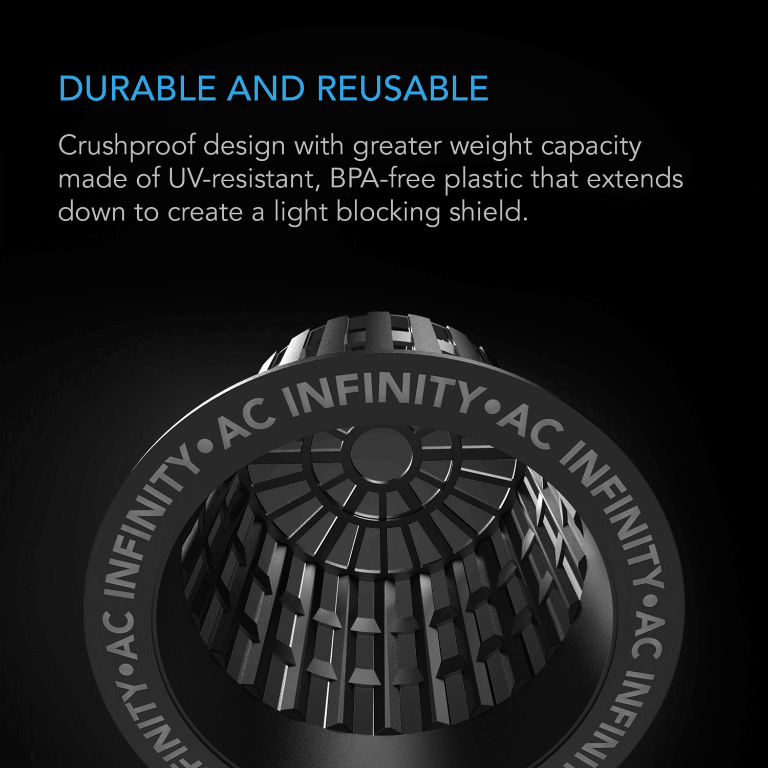 AC Infinity 3" Mesh Net Cups, 25-Pack