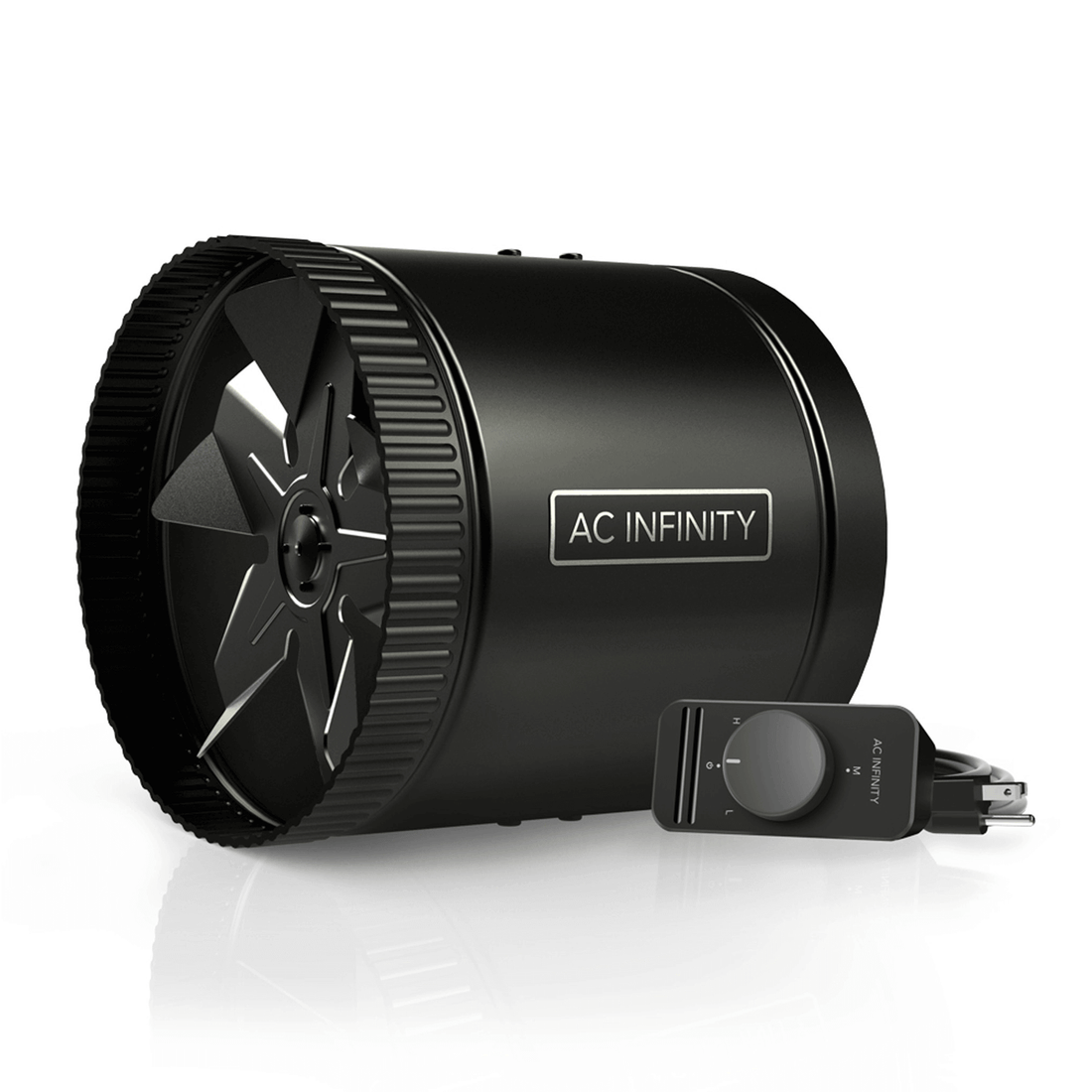 AC Infinity RAXIAL S8, Inline Booster Duct Fan with Speed Controller,
