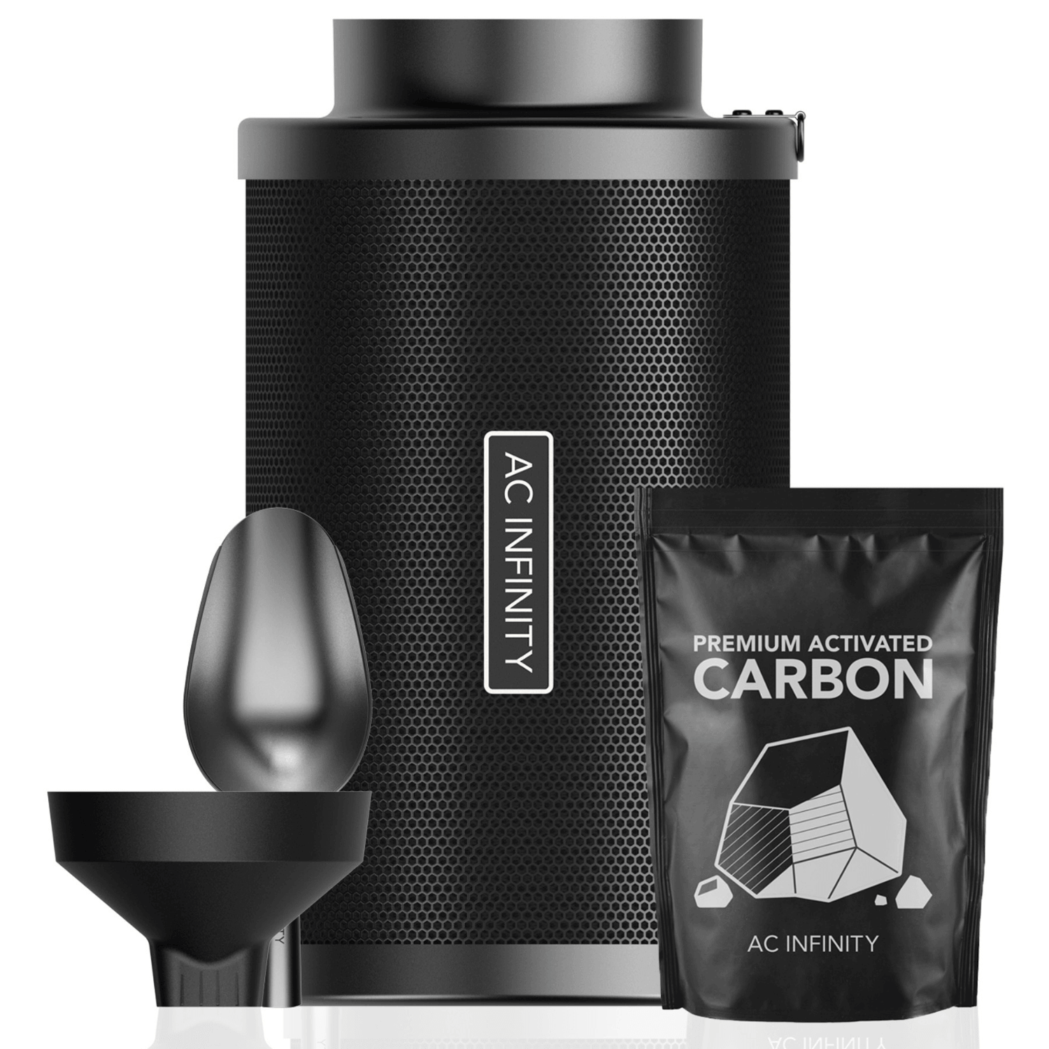 AC Infinity 6" Refillable Carbon Filter Kit