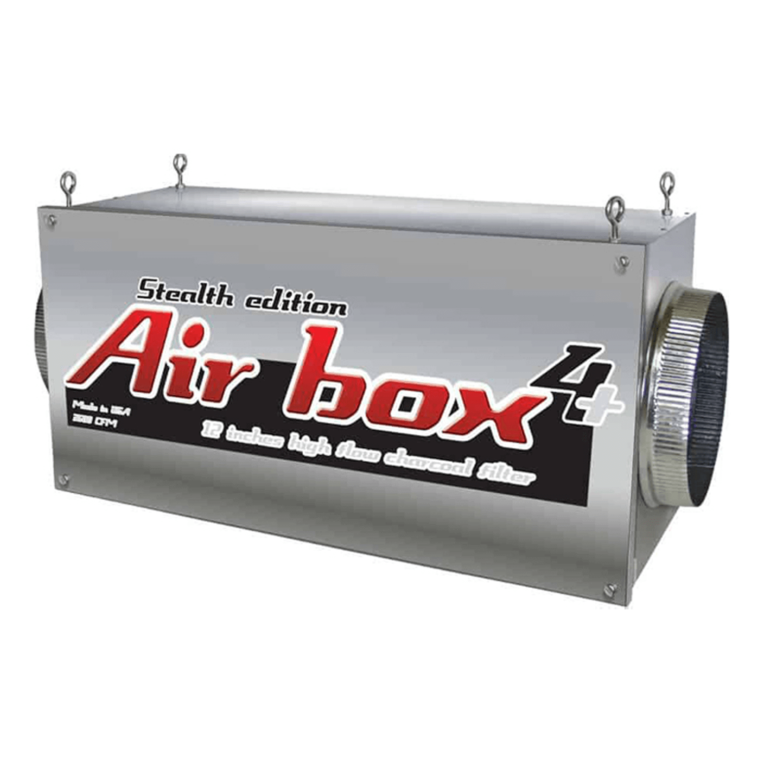 Air Box 4+ 12" Carbon Filter | Stealth Edition