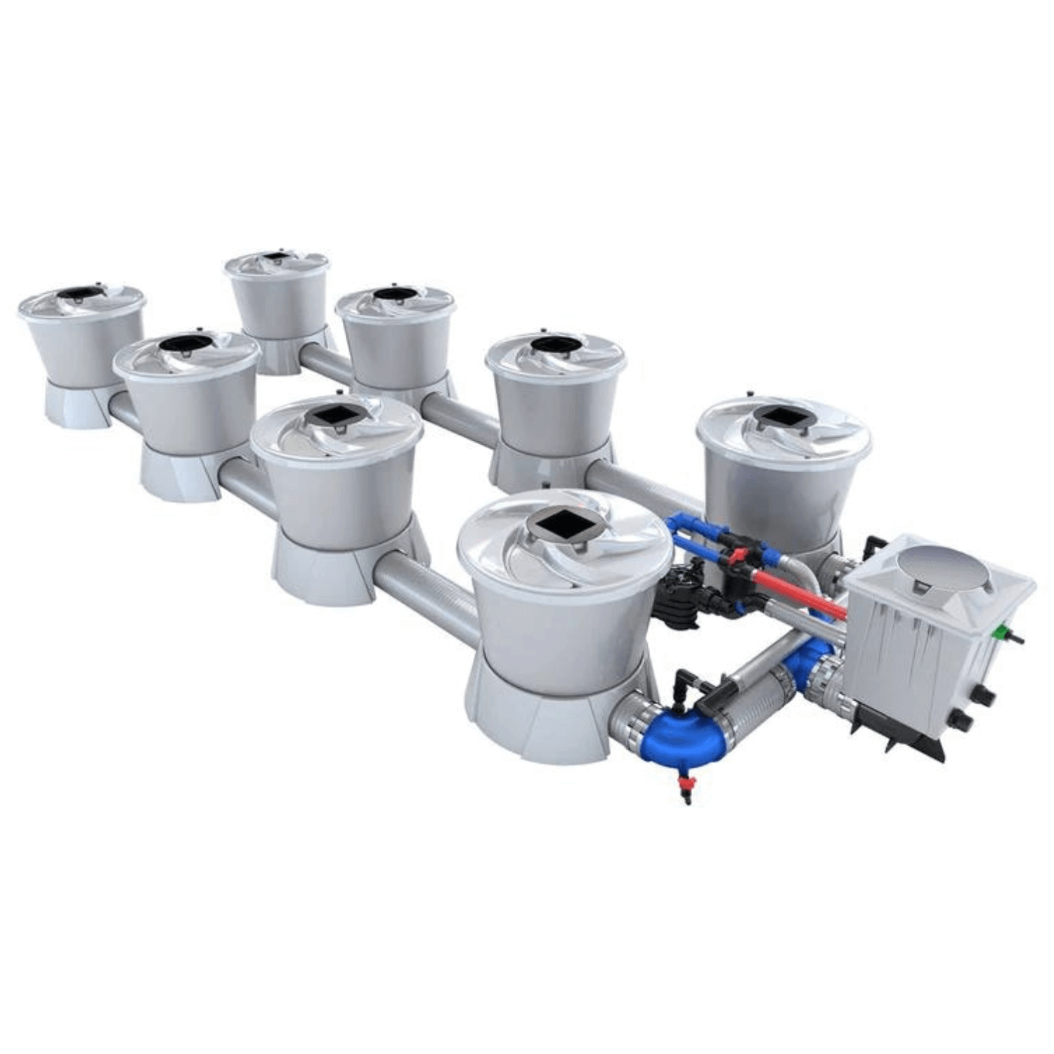 ALIEN Hydroponics V-SYSTEM 8 Pot 2 Row Kit – Grow Tents Depot