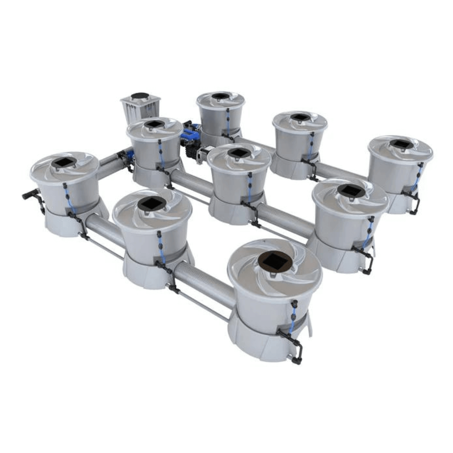 ALIEN Hydroponics V-SYSTEM 9 Pot 3 Row Kit – Grow Tents Depot