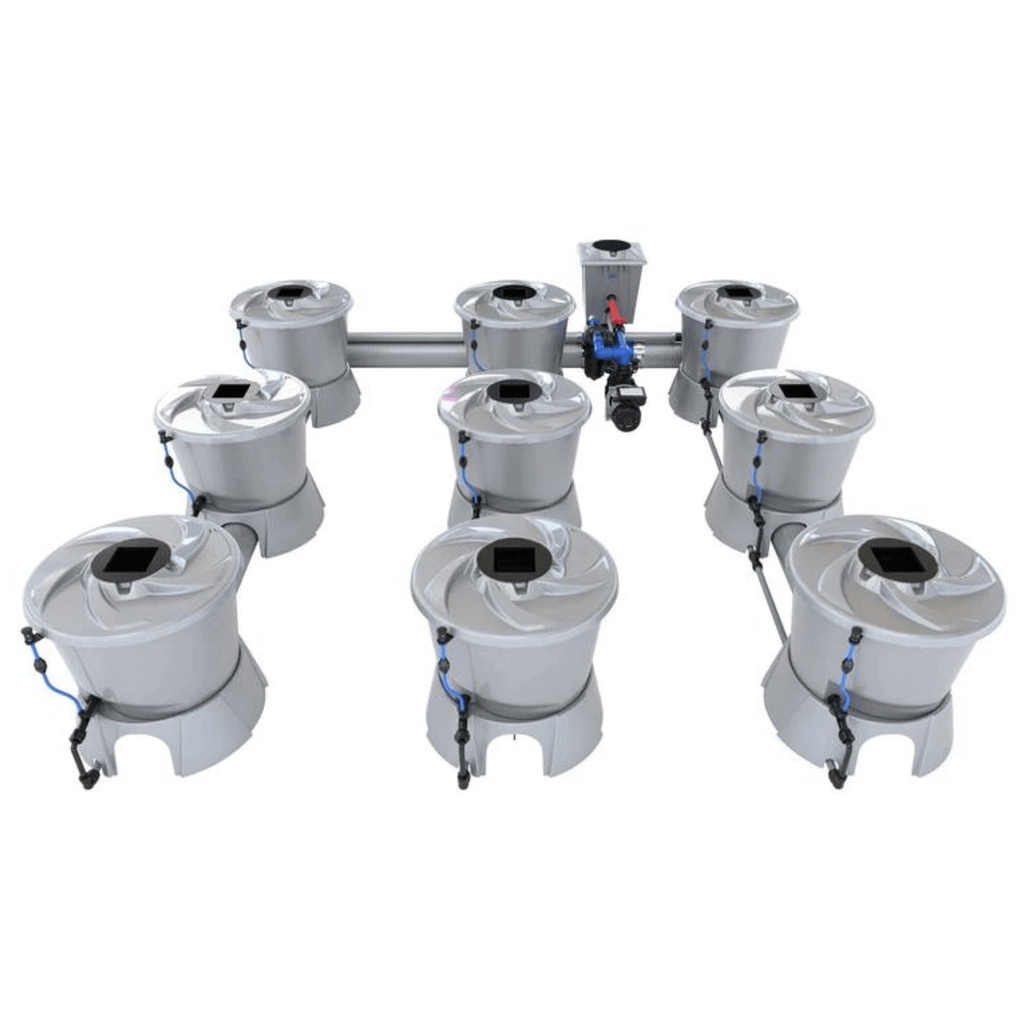 ALIEN Hydroponics V-SYSTEM 9 Pot 3 Row Kit – Grow Tents Depot