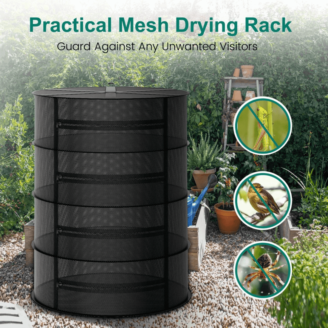 Mars Hydro 4-Layer Drying Rack & Pruning Shear